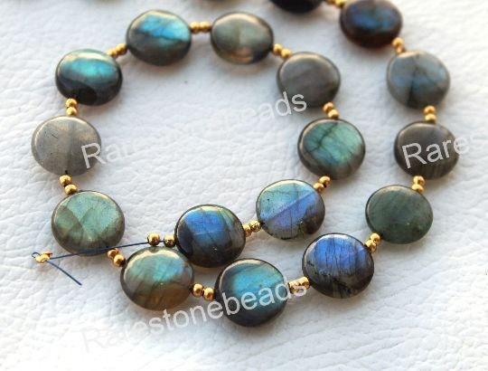 10 Pieces Natural Labradorite Gemstone Round Shape Gemstone | Etsy