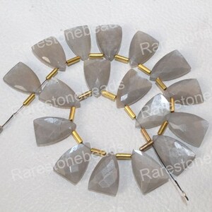 Grey Moon Stone, 10 Pieces, Natrural Grey Moon Stone, Faceted Gemstone ...