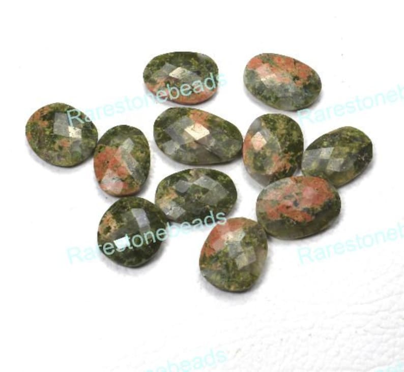 10 Pieces Natural Unakite Gemstone Uneven Shape Talpy - Etsy