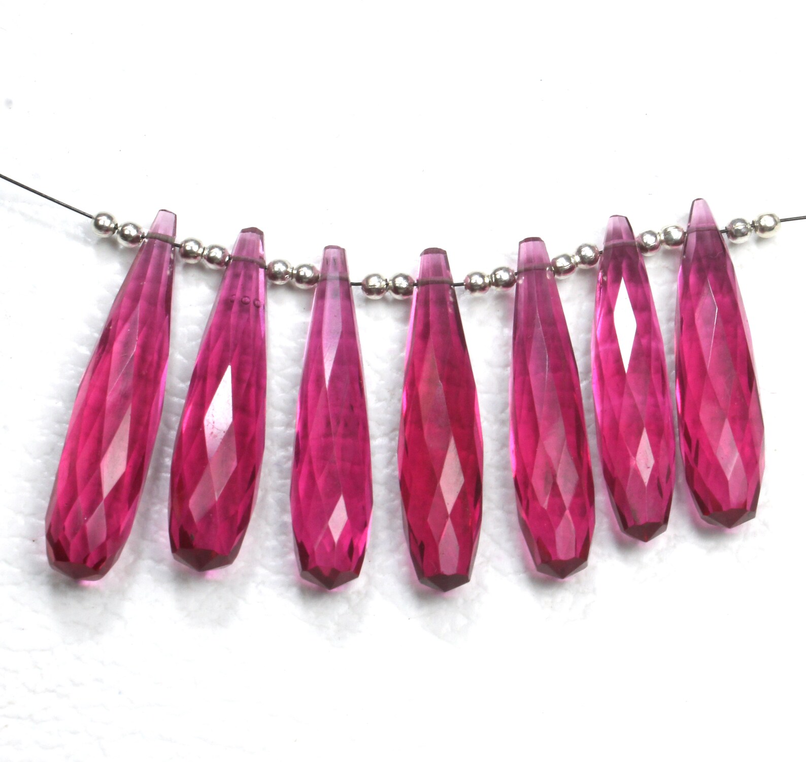 10 pieces Ruby lite quartz drilled gemstone AAA quality | Etsy