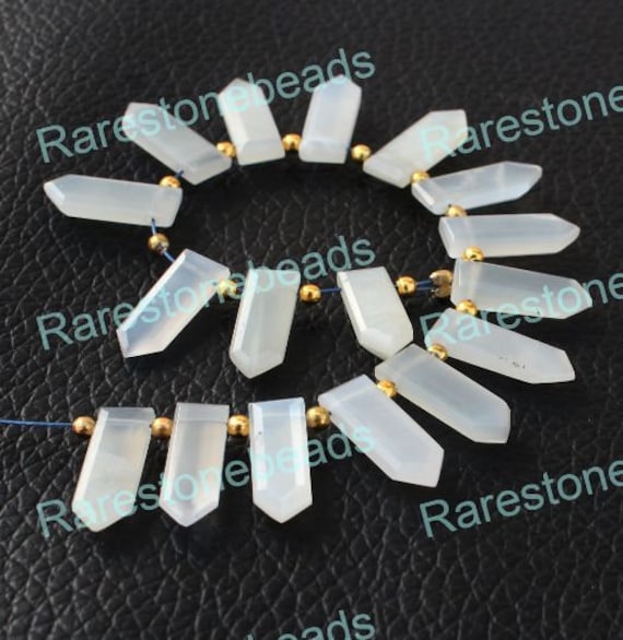 10 Pieces Natural White moon stone Fancy shape gemstone | Etsy