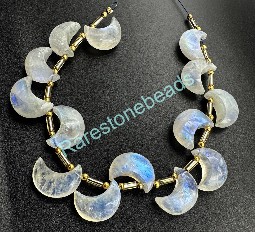 Moon Stone Moon, 8 Pieces, Drilled Moon Stone, Natural Moon Stone ...