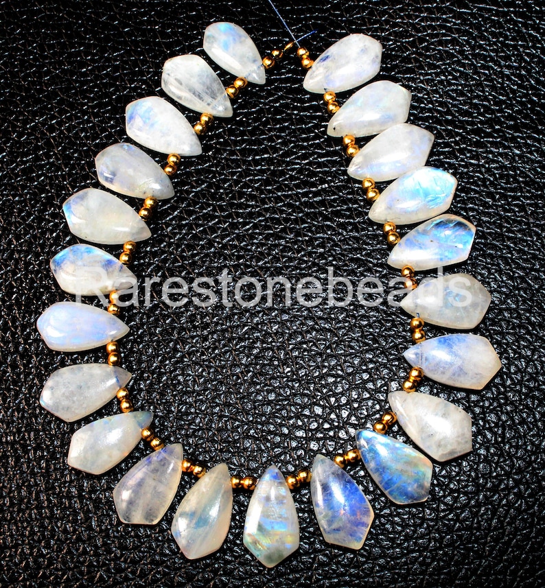 10 Pieces Natural White Rainbow Moonstone Good Quality Stone - Etsy