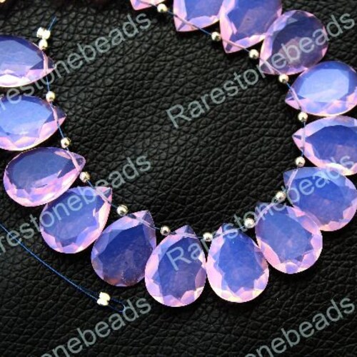 10 Pieces Lavender Quartz Gemstone Top Drilled Gemstone - Etsy