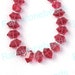 10 Pieces Ruby Lite Quartz, Drilled Gemstone, Herkimer Diamond Shape ...