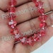 10 Pieces Ruby Lite Quartz, Drilled Gemstone, Herkimer Diamond Shape ...