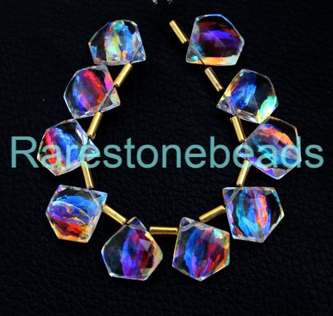 10 Pieces Mystic Gemstone, Drilled Gemstone, Fancy Gemstone, Loose ...