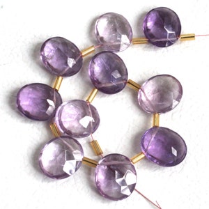 10 Pieces Natural Pink Amethyst gemstone Rose cut gemstone | Etsy