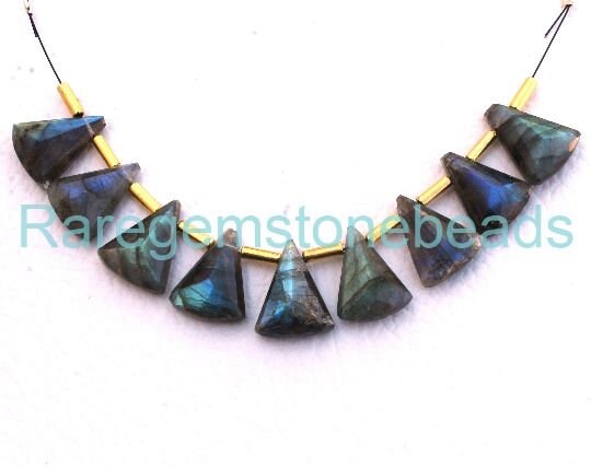 10 Pieces Natural Labradorite, Drilled Labradorite, Cut Gems Stone ...