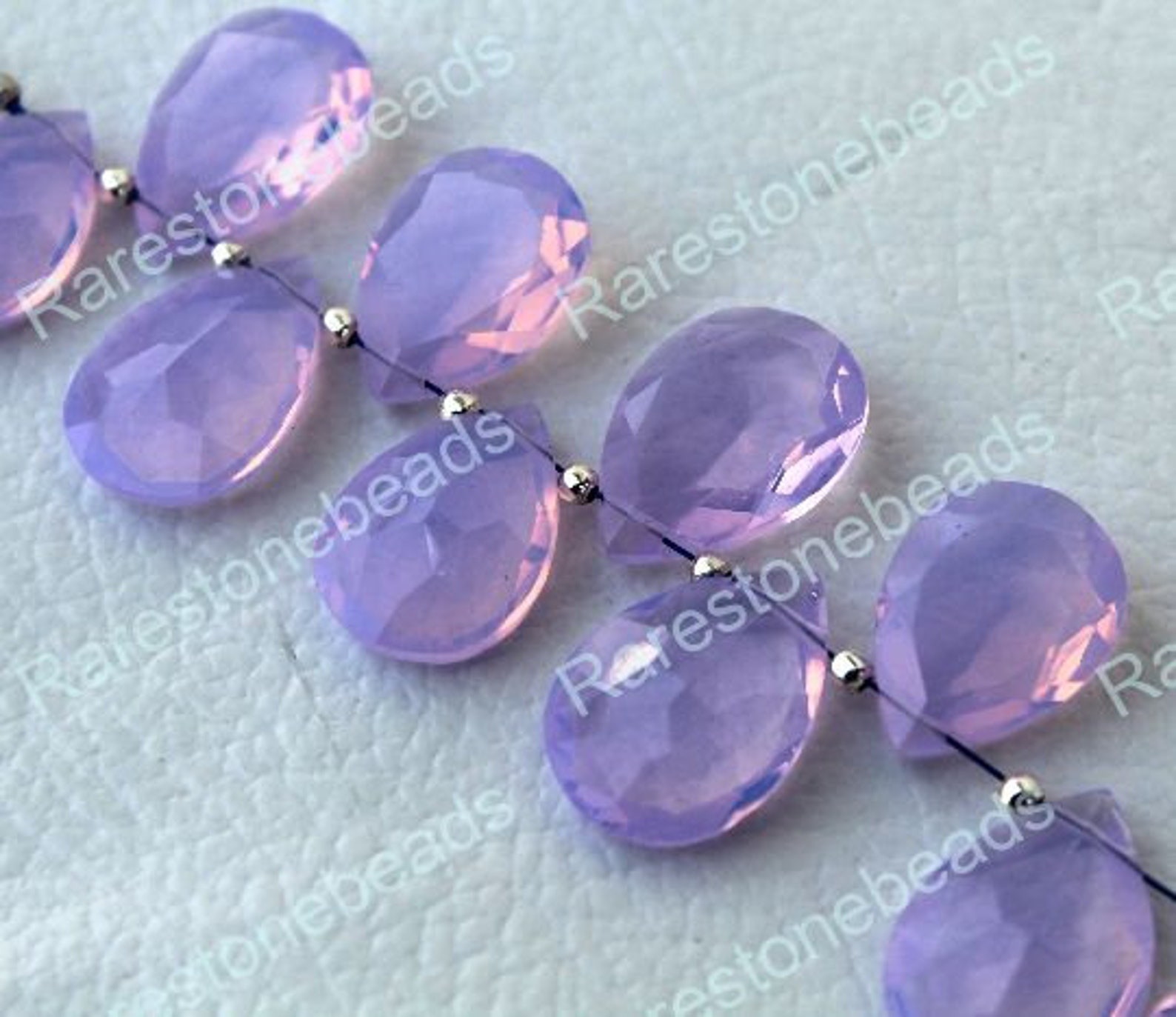 10 Pieces Lavender Quartz Gemstone Top Drilled Gemstone | Etsy