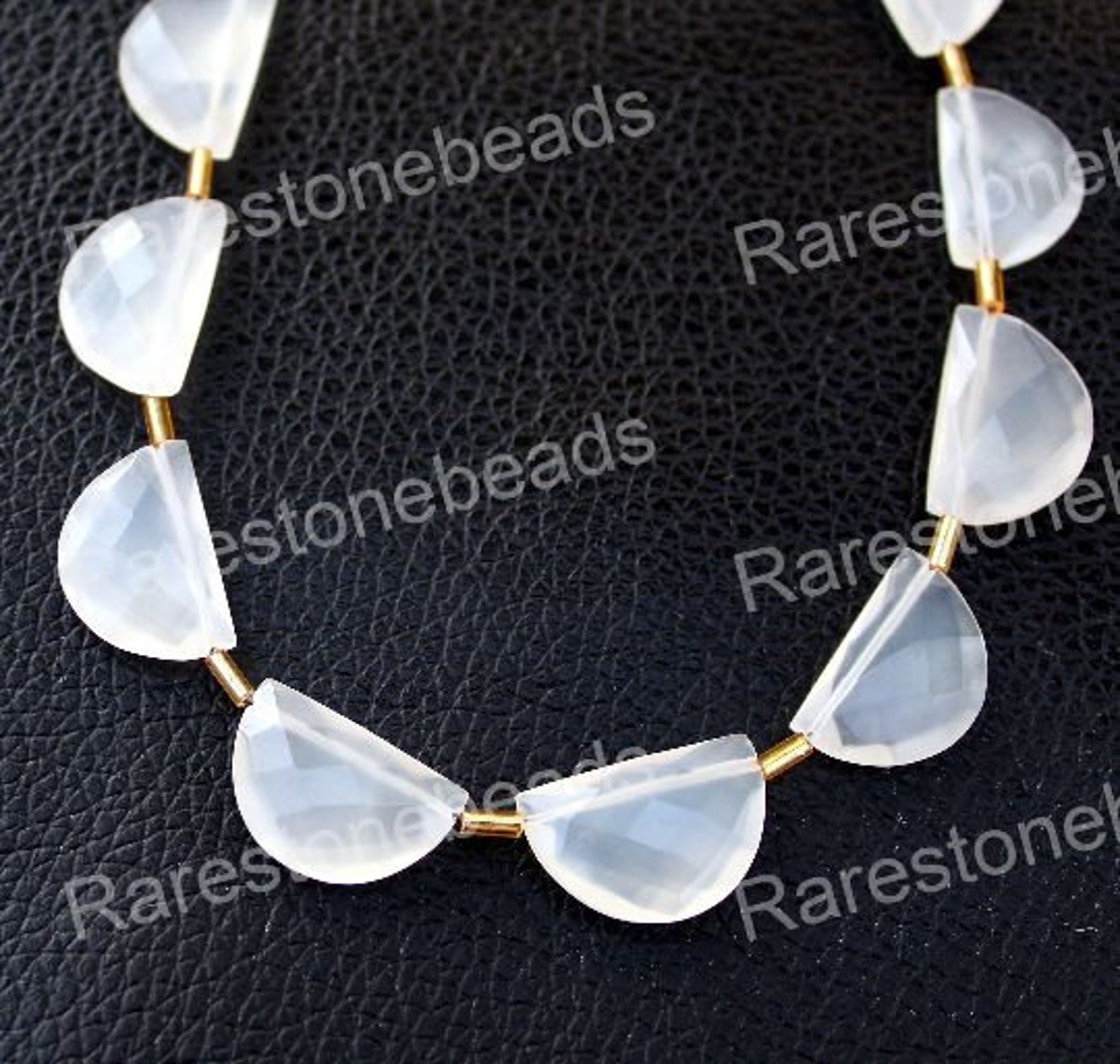 10 Pieces Natural White Chalcedony Drilled Game Stonenatural - Etsy