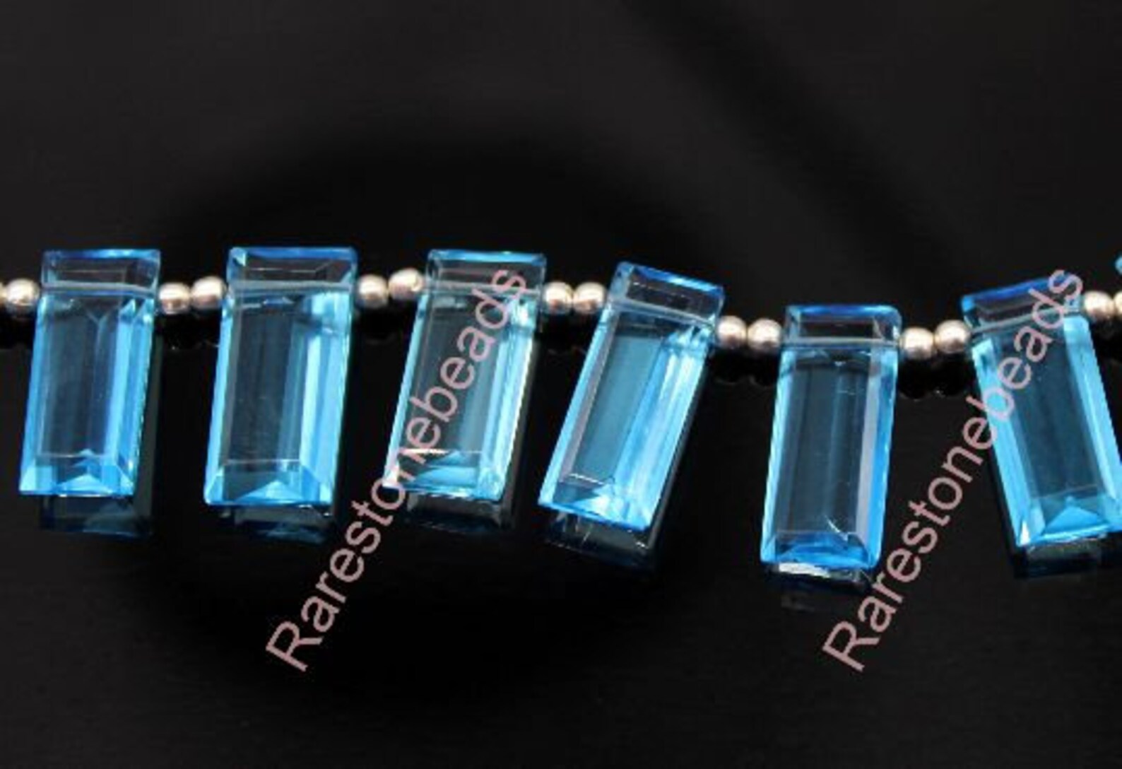 10 Pieces Sky Blue Topaz Gemstone, Top Drilled Gemstone, Fine Quality ...