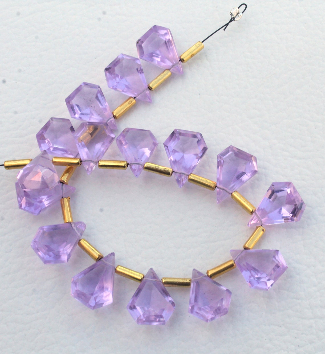 10 pieces lavender quartz gemstone drilled gemstone loose | Etsy