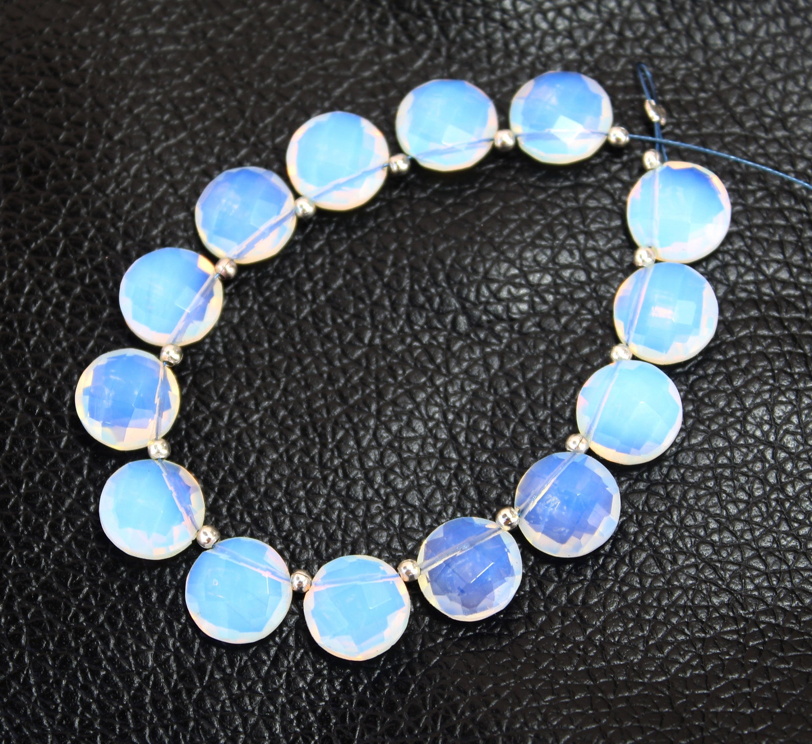 10 pieces opalite quartz gems stone opalite beads drilled | Etsy