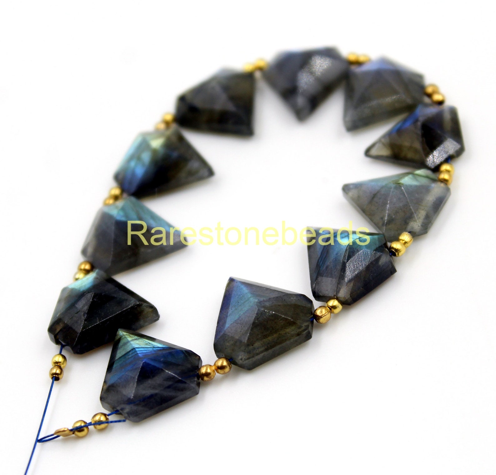 Natural Multi Flashy Labradorite Gemstone Drilled Gemstone - Etsy