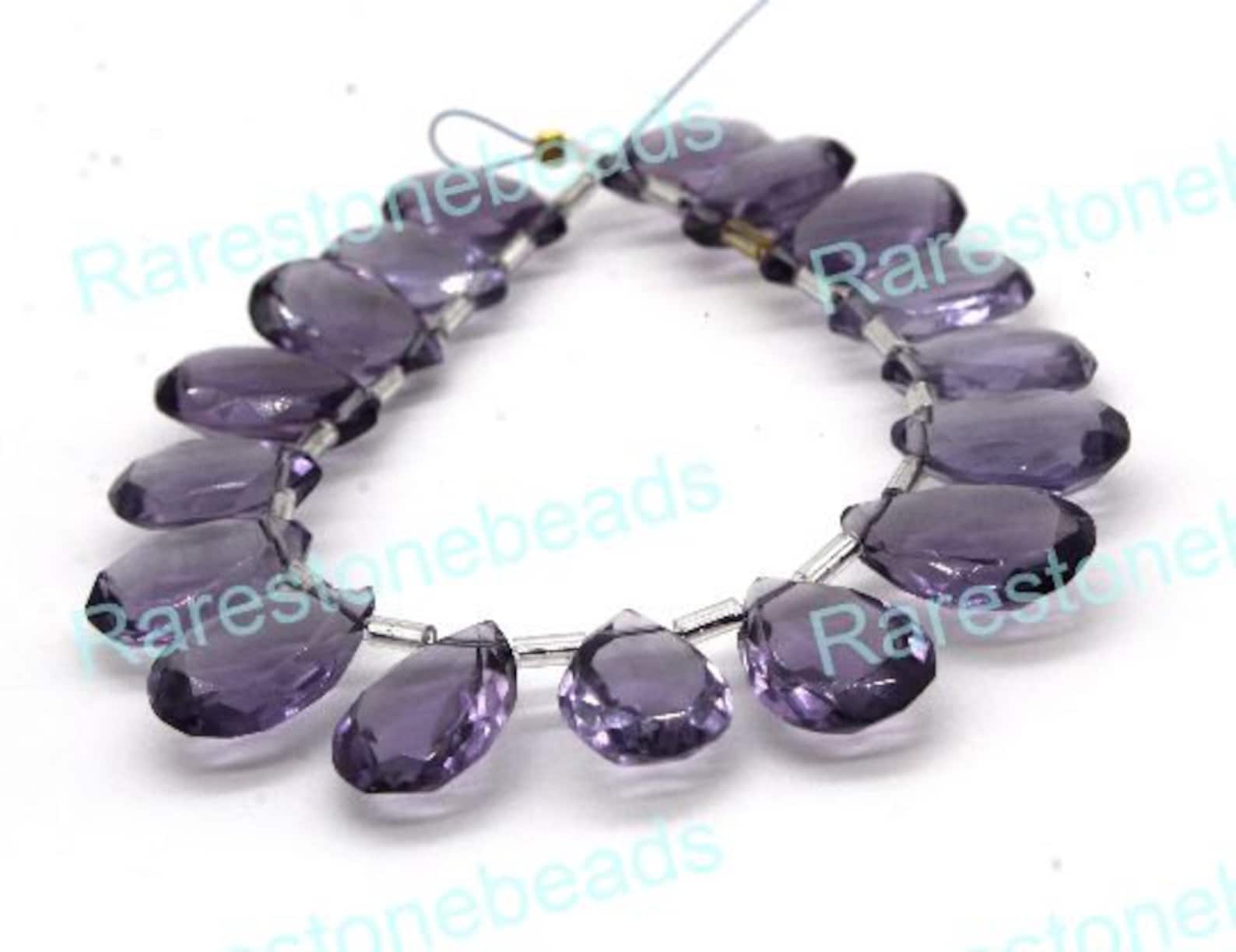 10 Pieces Amethyst Quartz Gemstone, Top Drilled Gemstone, AAA Quality ...
