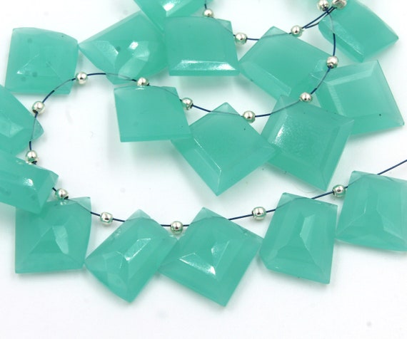 10 Pieces Aqua Blue Chalcedony Top Drilled Gemstone AAA - Etsy