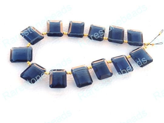 10 Pieces London Blue Quartz Gemstone, Drilled Gemstone, Fancy Gemstone ...