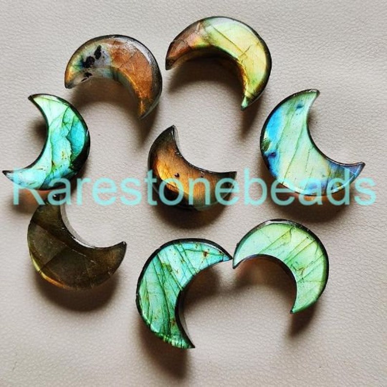 8 Pieces Natural Multi Flashy Labradorite Gemstone Smooth - Etsy