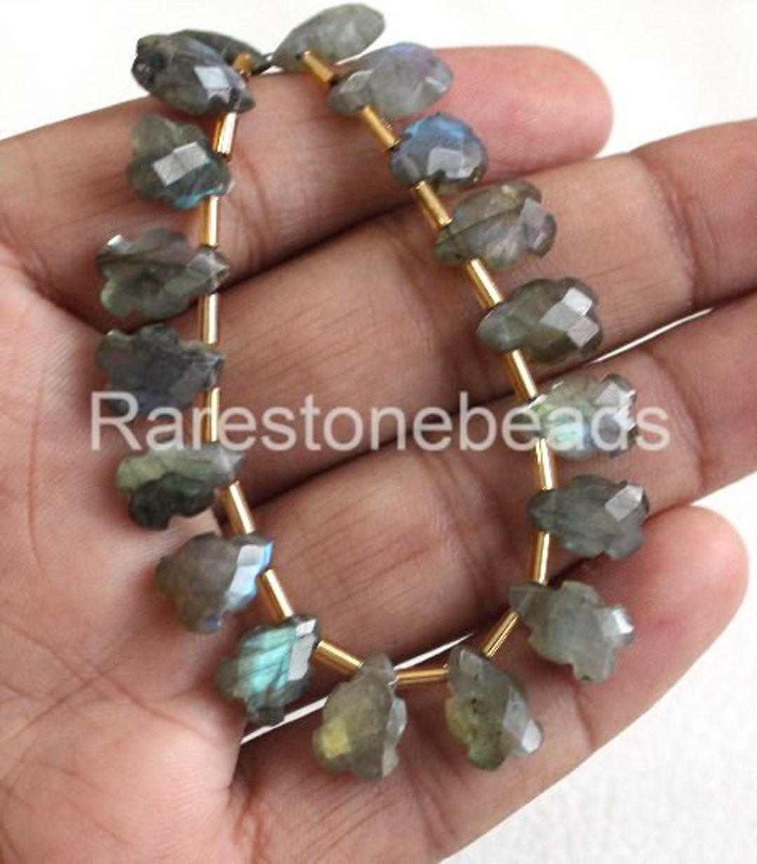 10 Pieces Natural Multi Flash Labradorite Gemstone, Natural Gemstone ...