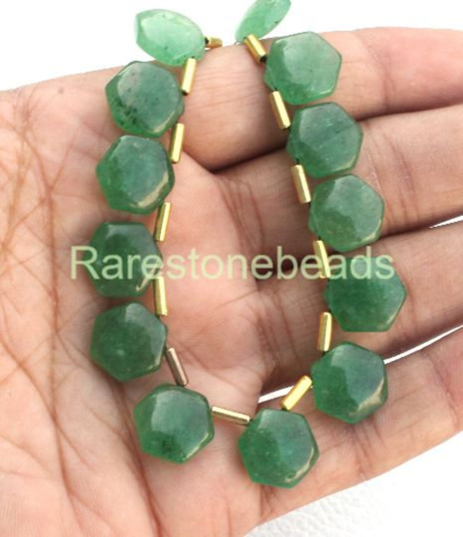 10 Pieces Natural Green Strawberry Quartz Natural Gemstone - Etsy