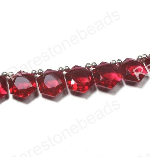 10 Pieces Ruby Lite Quartz Beads Drilled Gemstone Ruby | Etsy
