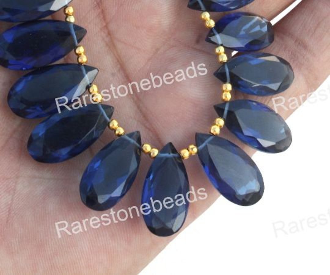 10 Pieces Kyanite Gemstone, Fine Jewelry Gemstone, Top Drilled Gemstone ...