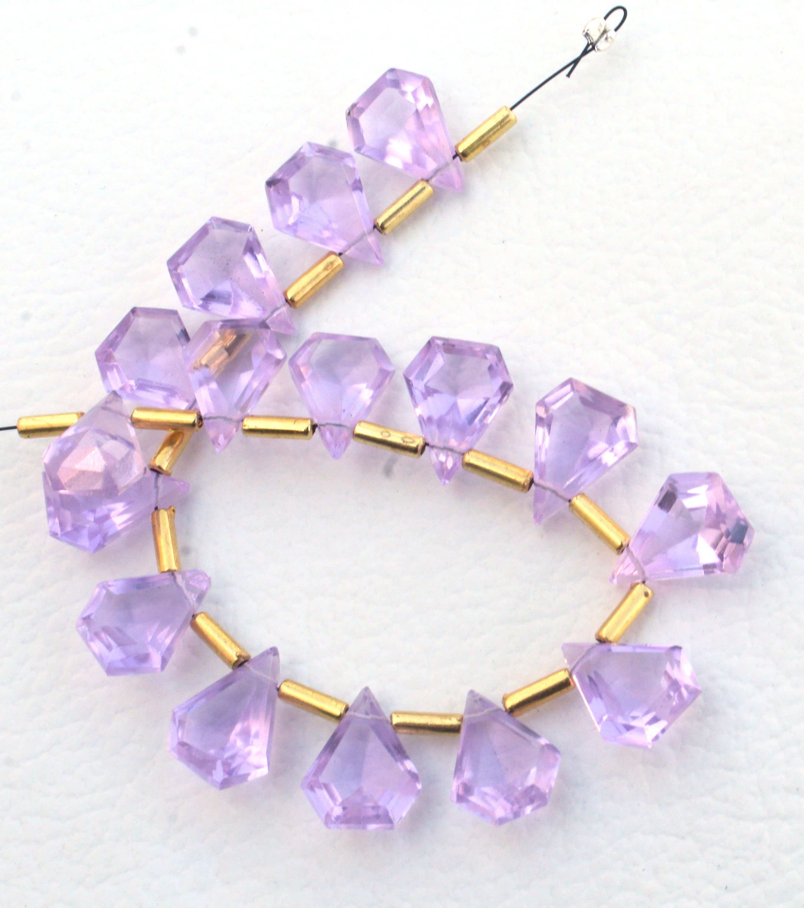 10 pieces lavender quartz gemstone drilled gemstone loose | Etsy