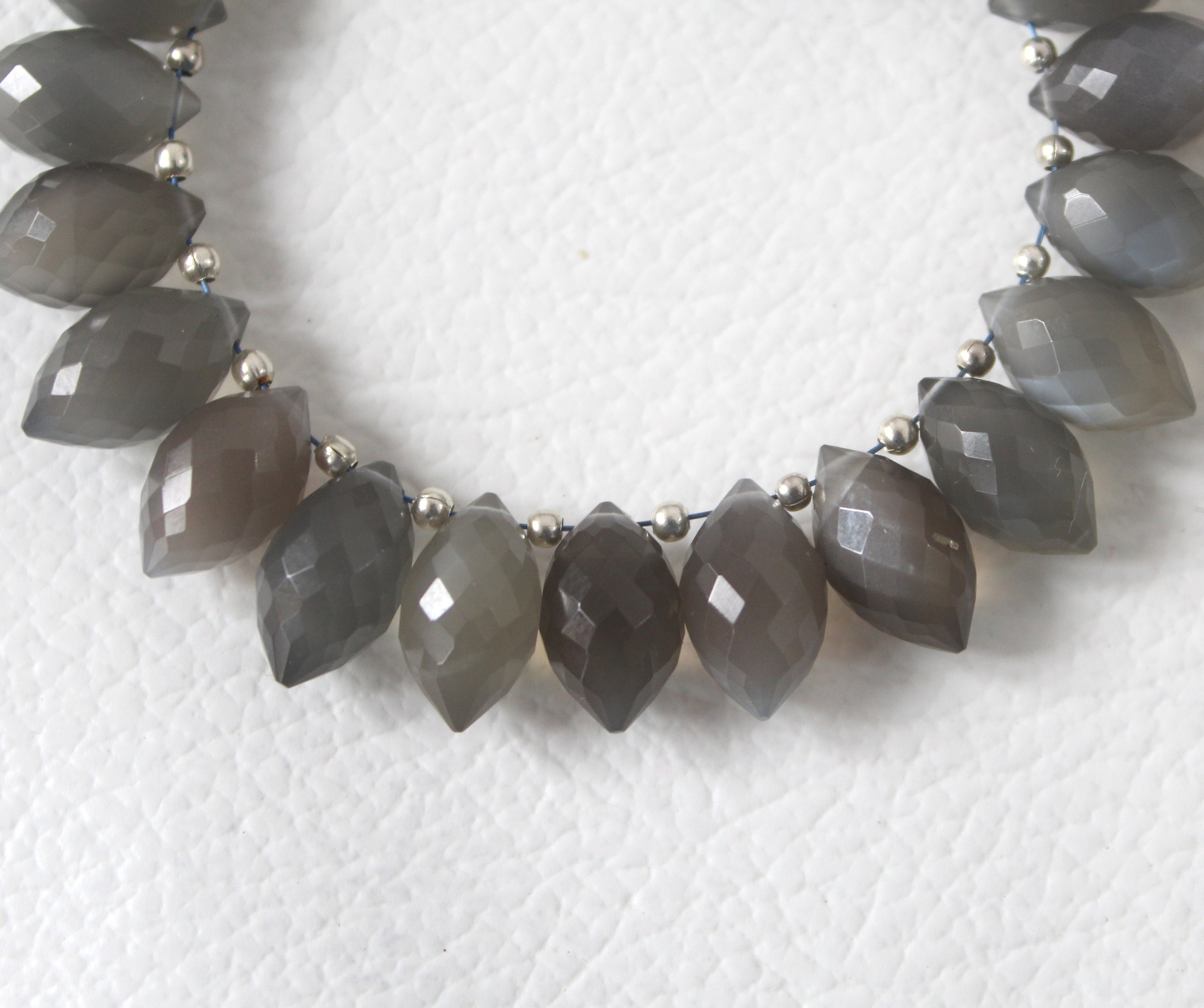 10 pieces Natural Grey moon stone natural gemstone micro | Etsy