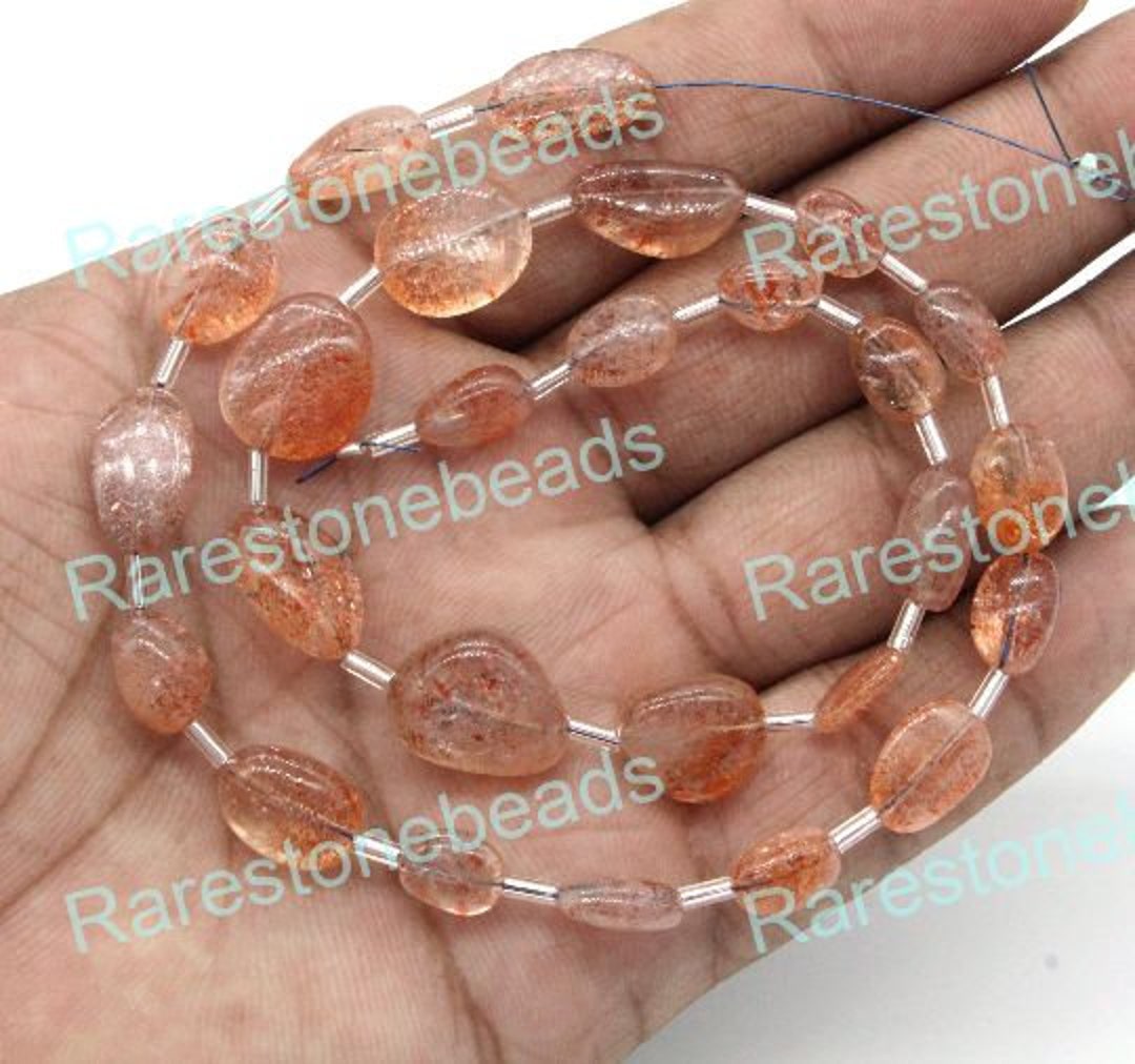 1 Natural Sun Stone, 15 AAA Quality Stone, Nuggets Shape Gemstone, Top ...
