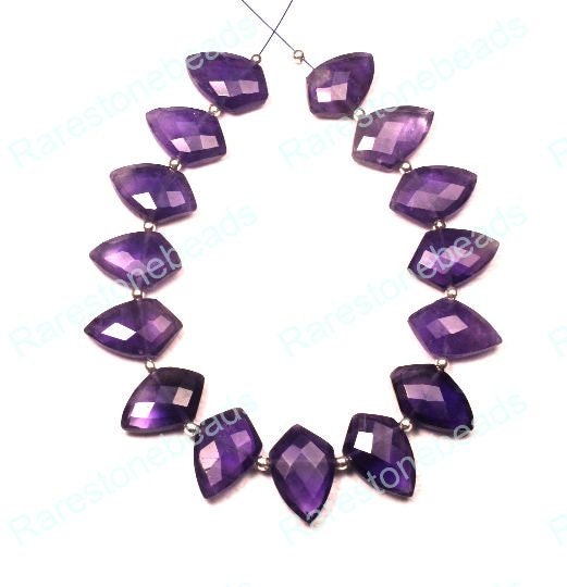 10 Pieces Natural Amethyst Gemstone, Fancy Shape Gemstone, Drilled ...