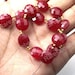 10 Pieces Natural Dyed Ruby Quartz Gemstone, Round Shape Gemstone Beads ...