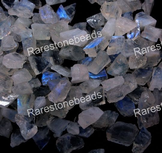 100 Cts. Natural Rainbow Moon Stone Raw, Natural Stone, Rough Gemstone ...