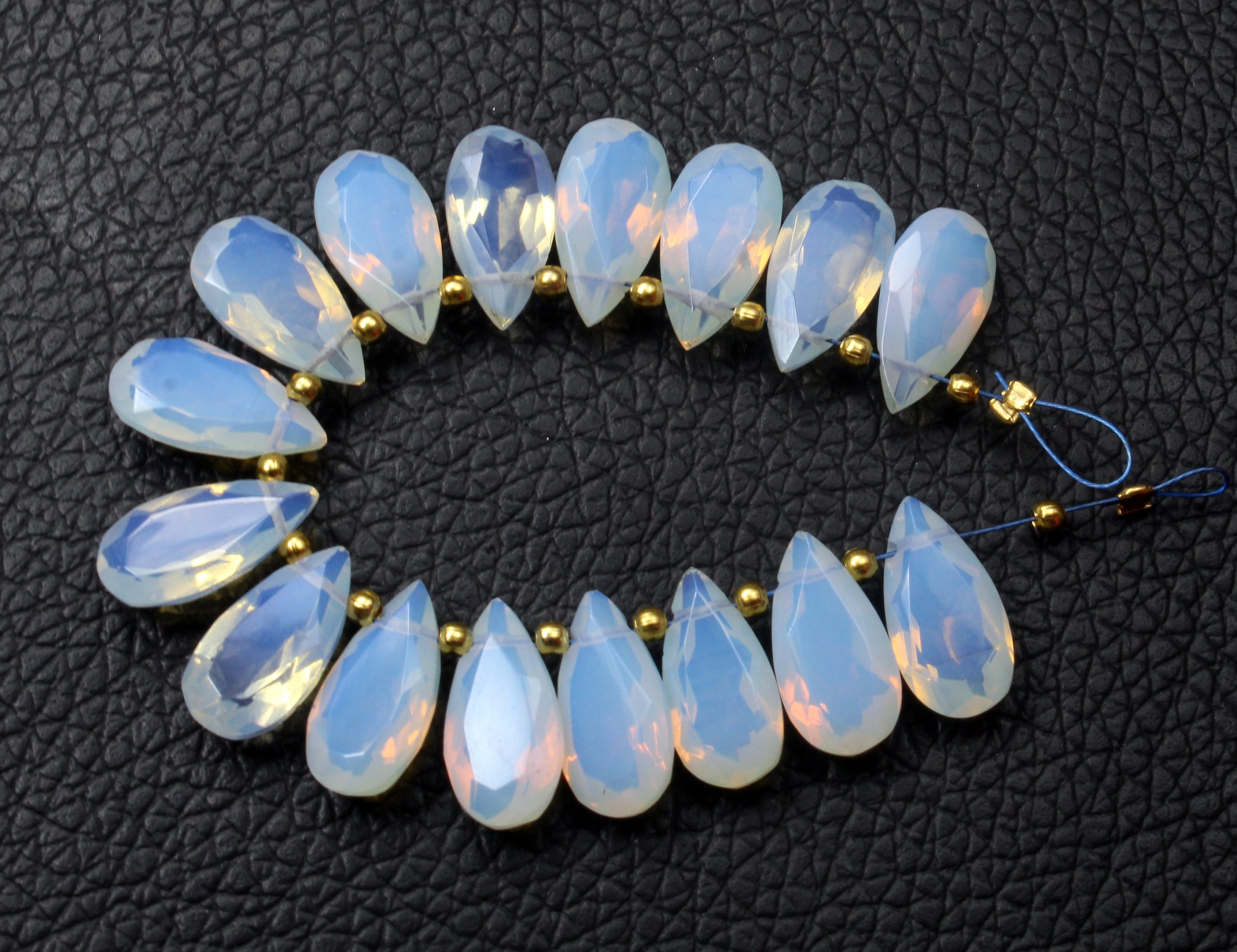 10 pieces Opalite gemstone drilled gemstone loose gemstone | Etsy