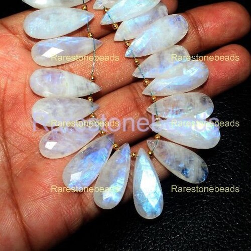 Rainbow Moon Stone 6 Pieces Drill Gemstone Cloud Shape - Etsy