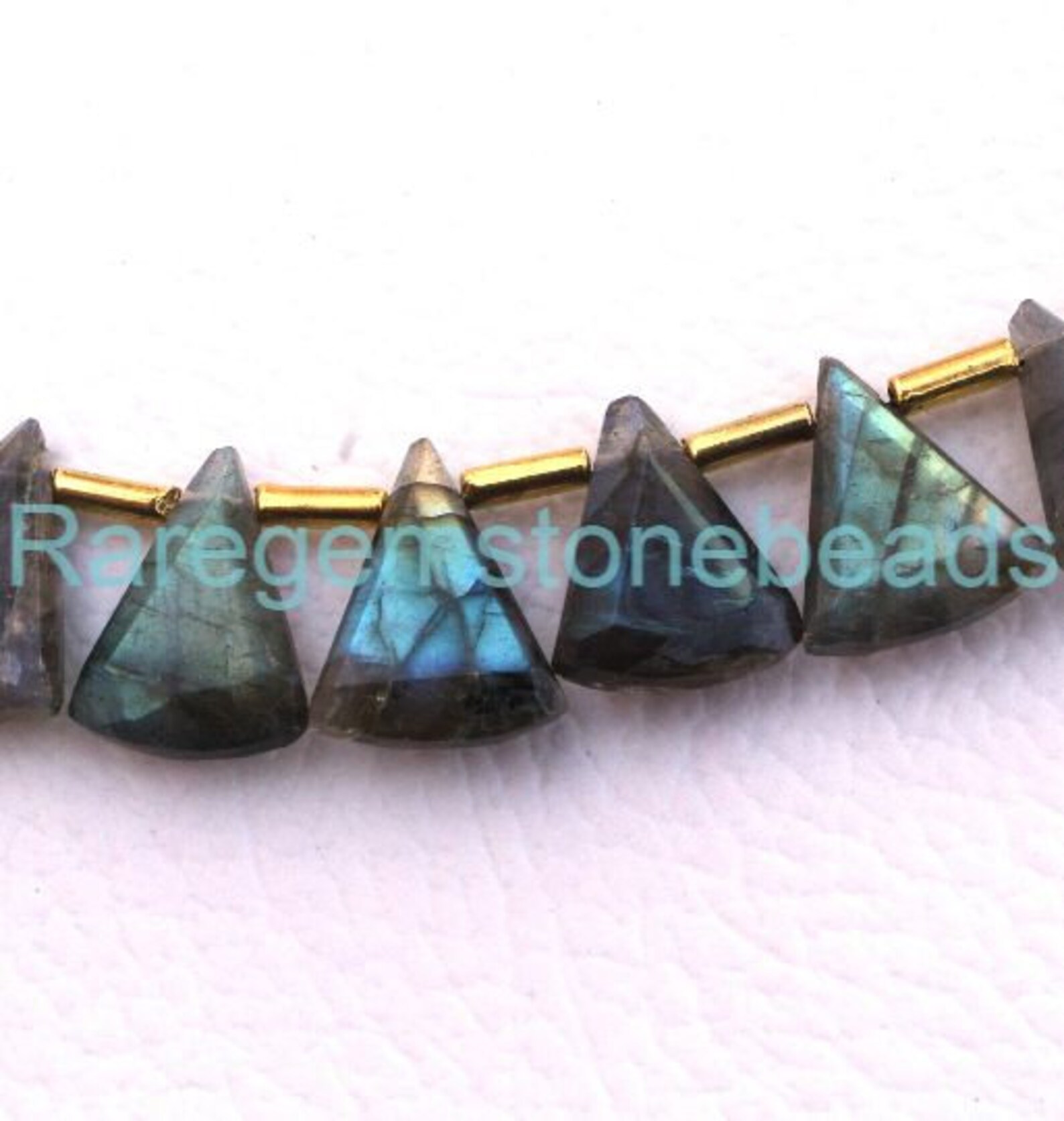 10 pieces natural labradorite drilled labradorite cut gems | Etsy