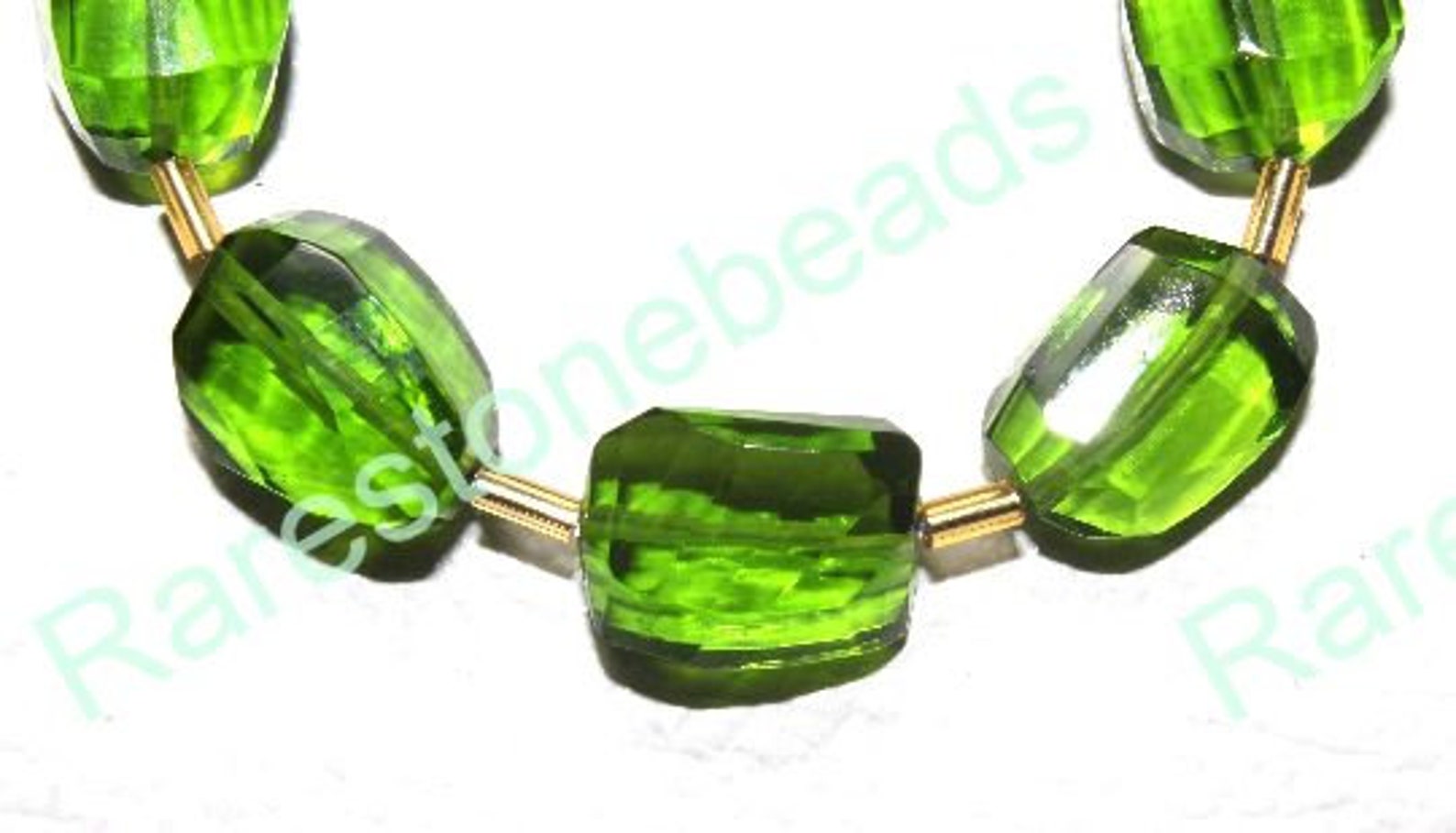 10 Pieces Peridot Quartz Gemstone Side Drilled Gemstone | Etsy
