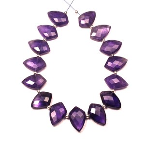 10 pieces Natural amethyst gemstone fancy shape gemstone | Etsy