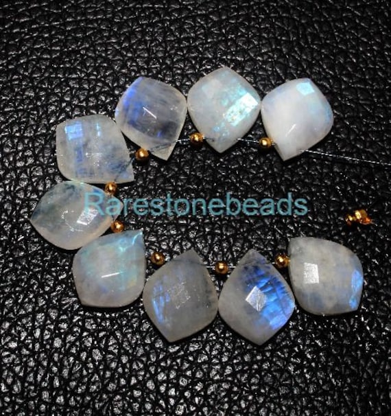 10 Pieces Natural Rainbow Moon Stone Fancy Shape Moon Stone | Etsy