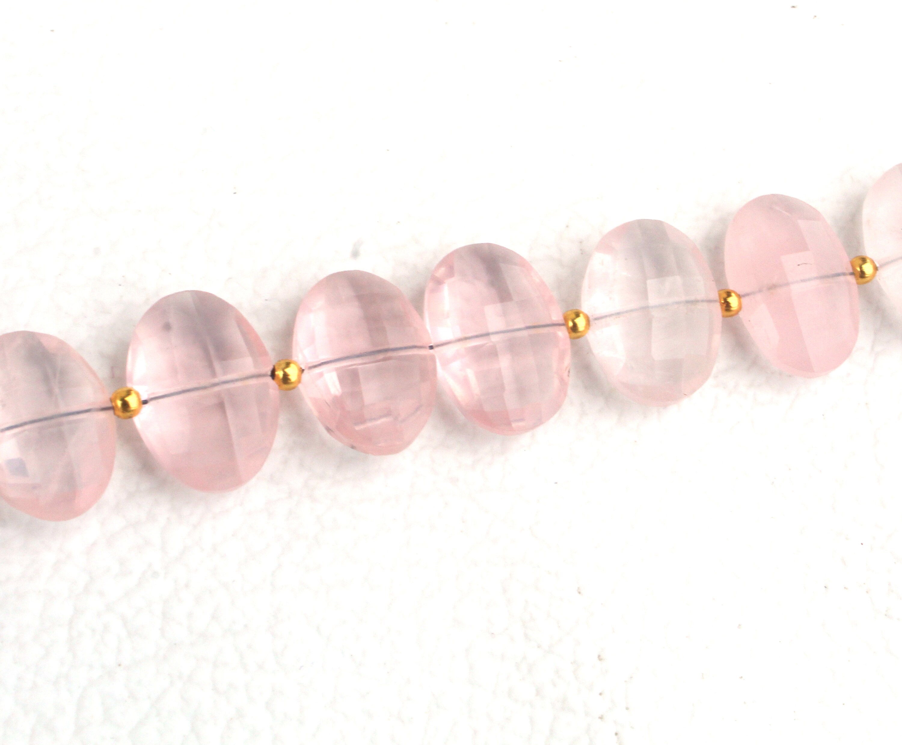 10 pieces natural rose quartz gemstone drilled gemstone | Etsy