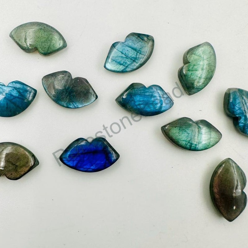 Labradorite Lip Stone - Etsy