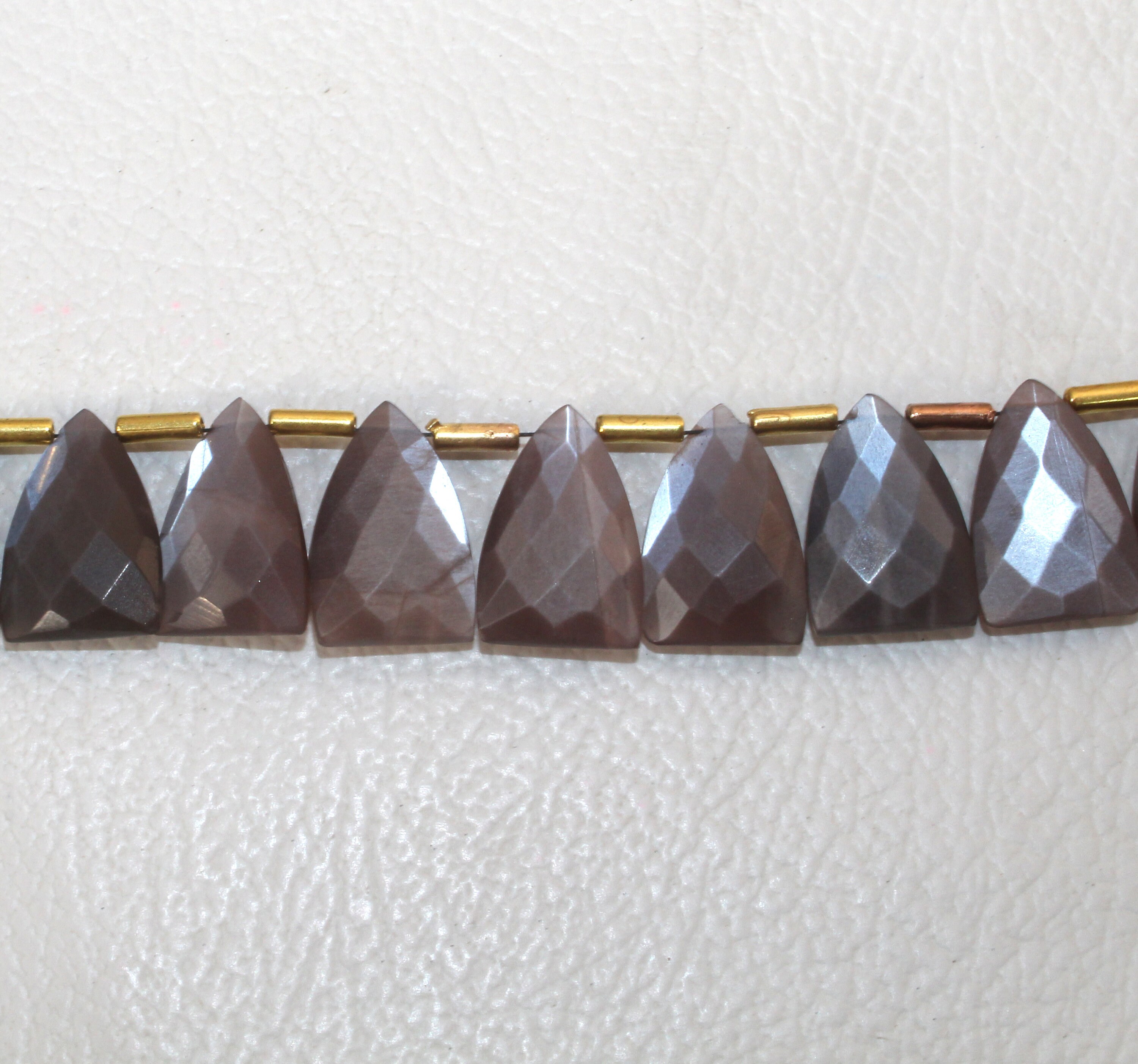 10 Pieces Natural chocolate Moonstone Beads 18X12X5 MM | Etsy