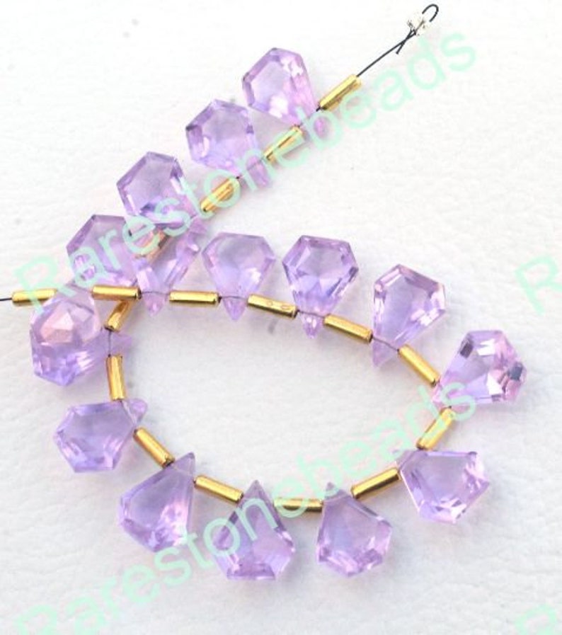 10 Pieces Lavender Quartz Gemstone, Drilled Gemstone, Loose Beads ...