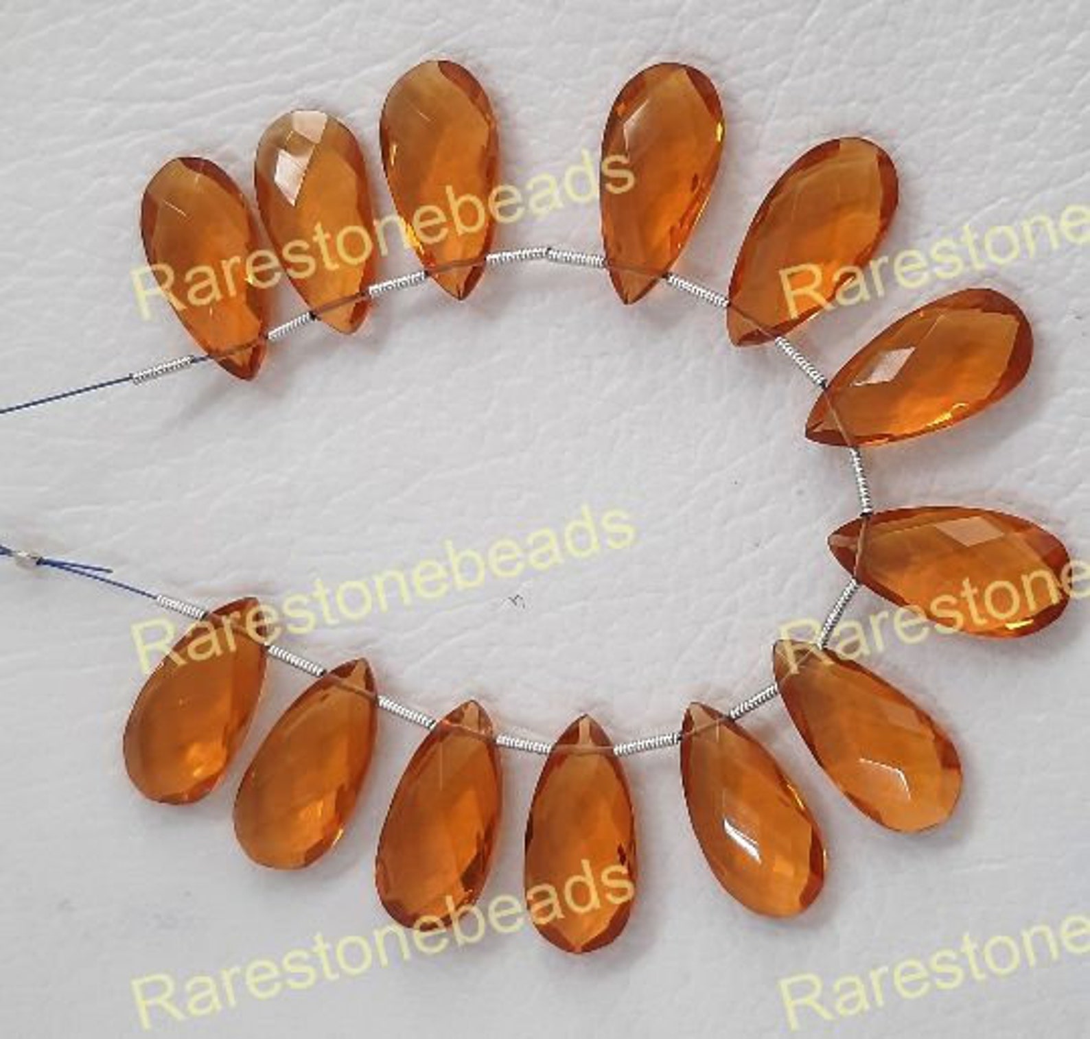 10 Pieces Citrine Quartz Pear Shape Gemstone 8x16 Mm Faceted - Etsy