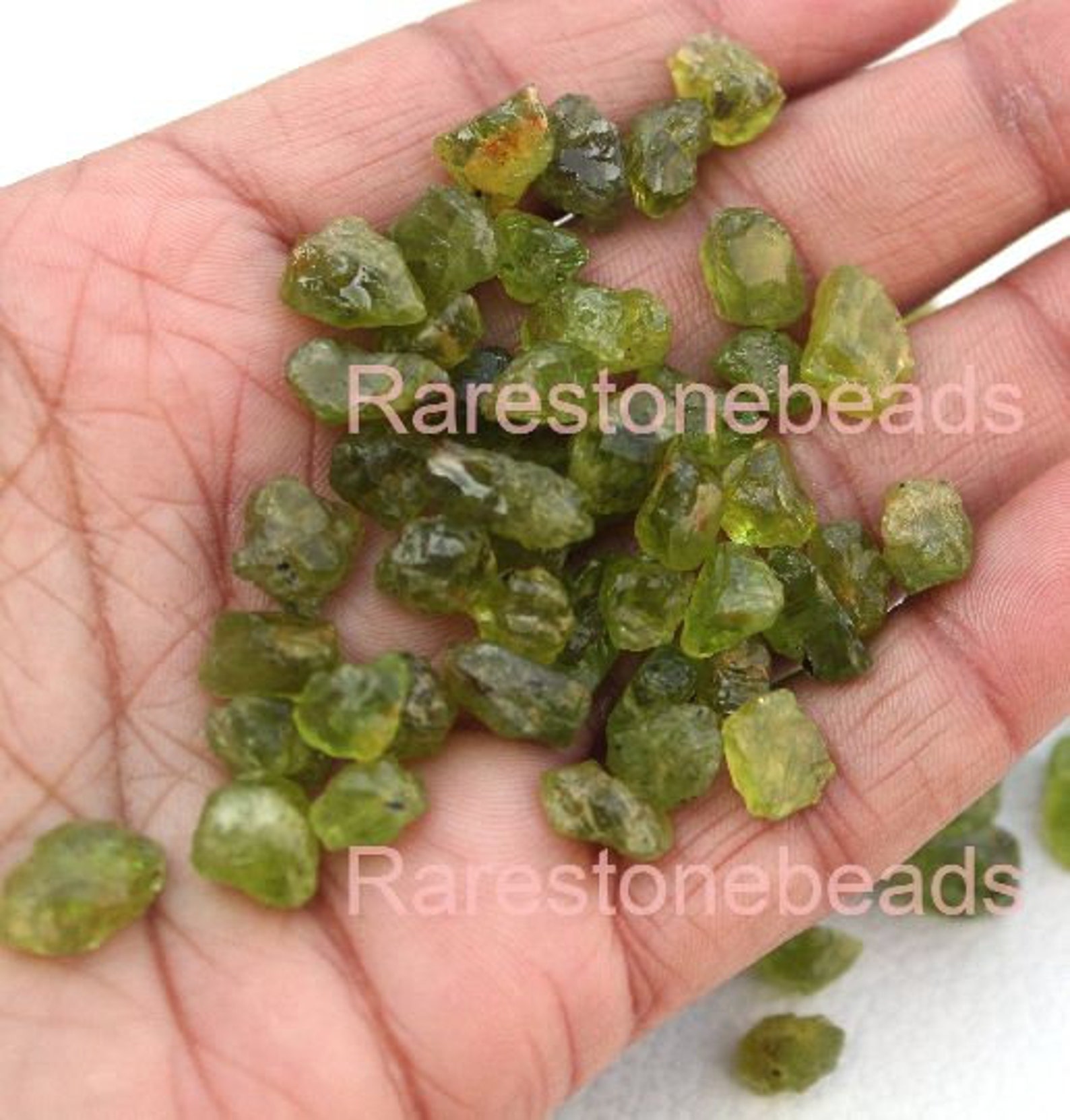 100 Cts. Natural Peridot Gemstone Raw, Rough Gemstone Jewelry, Raw ...