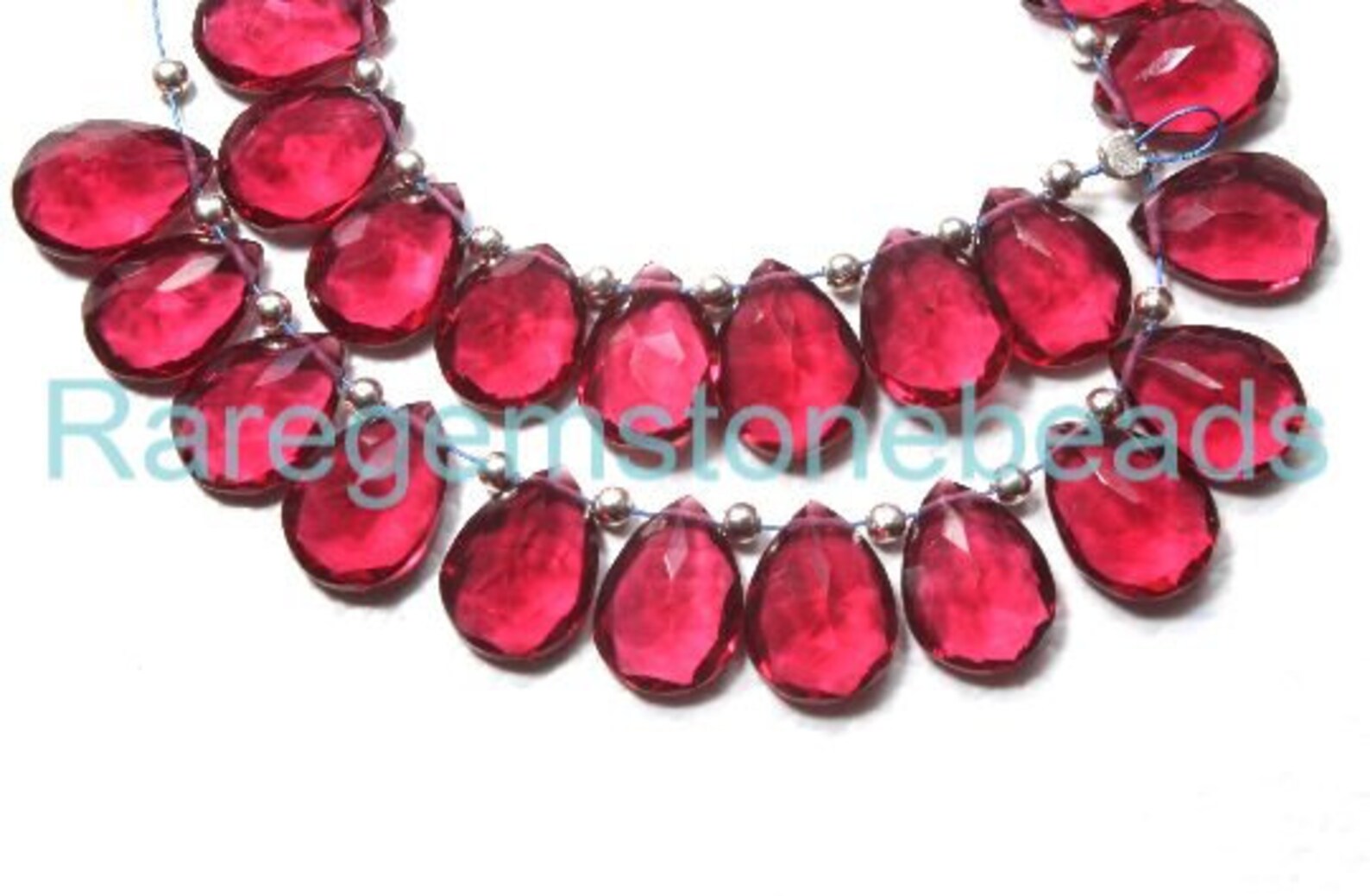 10 Pieces Ruby Lite Quartz Gemstone Drilled Gemstone Ruby - Etsy