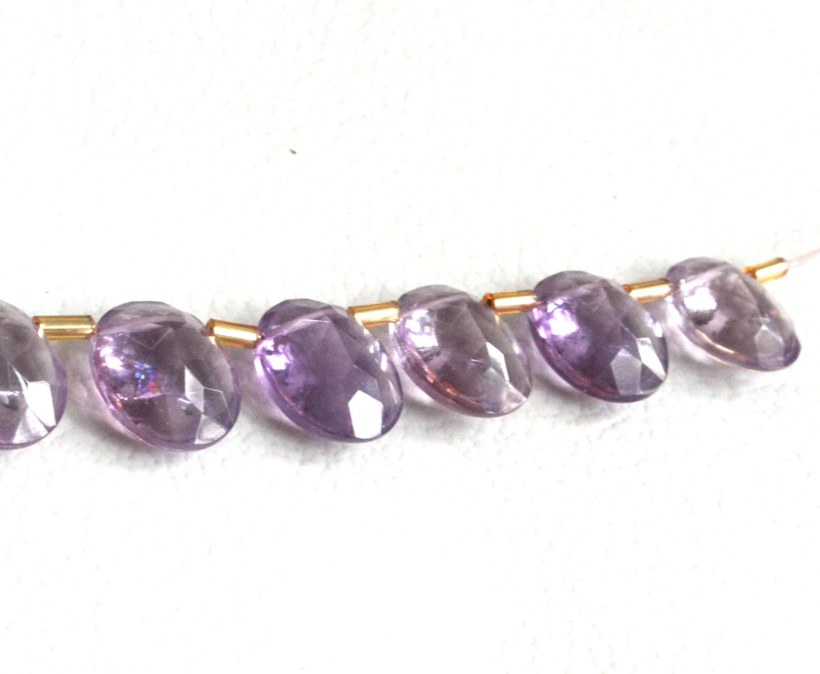 10 Pieces Natural Pink Amethyst gemstone Rose cut gemstone | Etsy