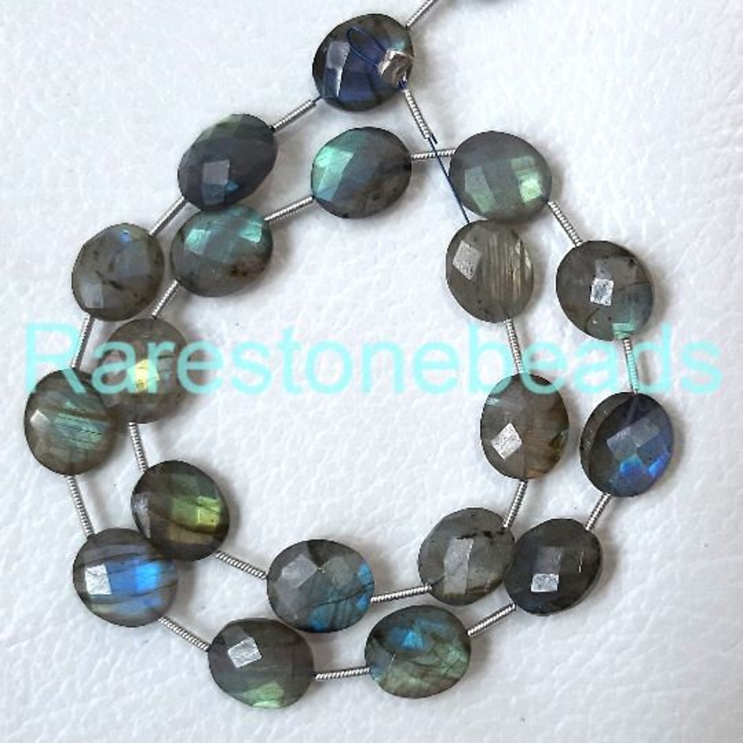 Natural Labradorite 15 Pieces, Drilled Labradorite, Cut Gems Stone ...