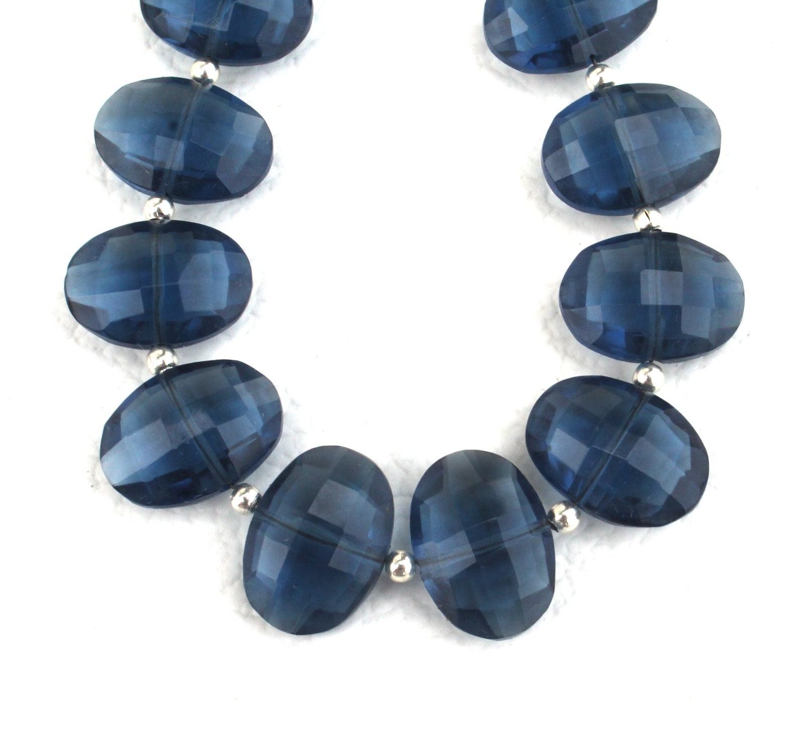 10 pieces london blue quartz gemstone drilled gemstone blue | Etsy