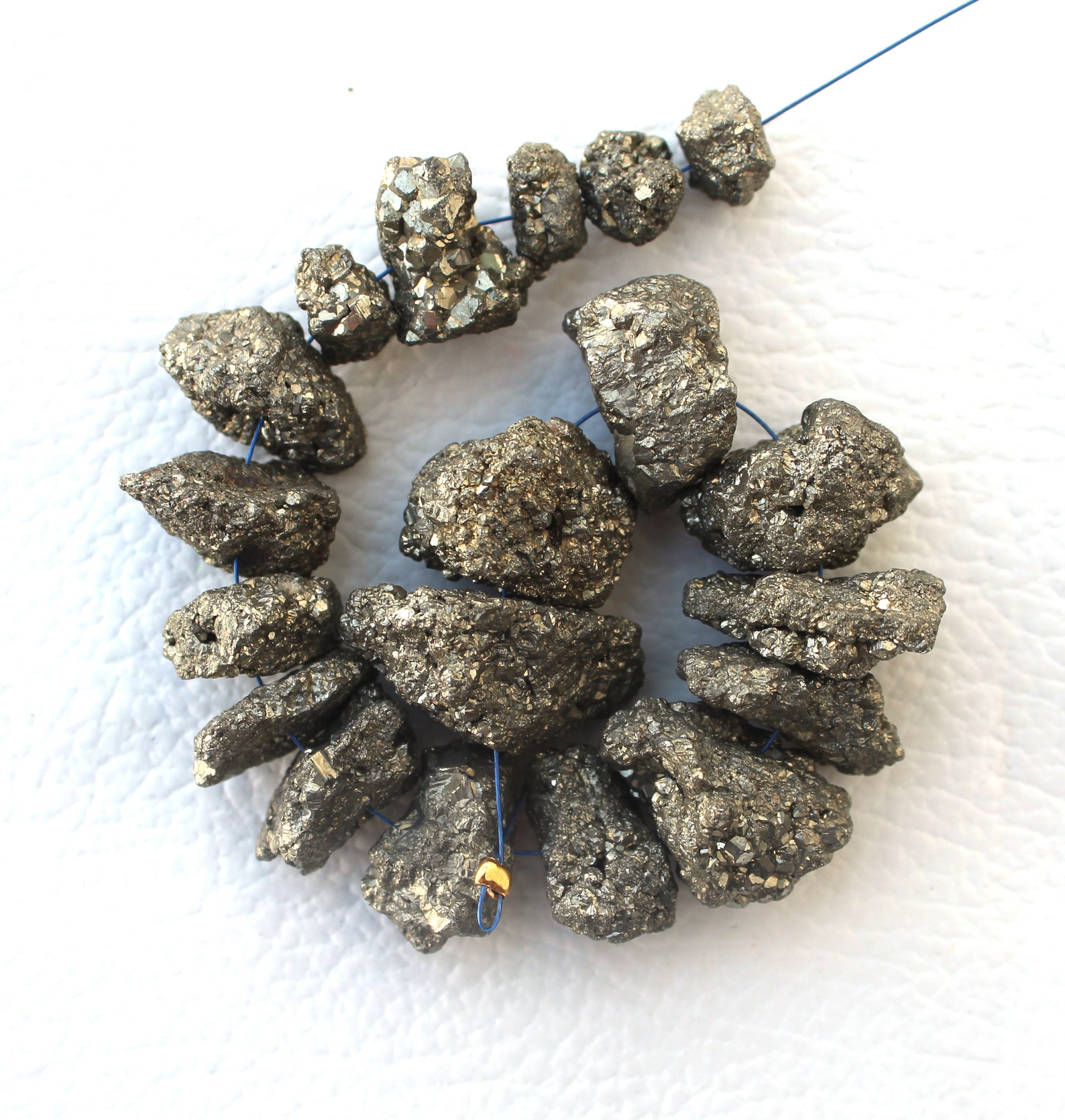 10 Pieces Natural Pyrite Raw gemstone Drilled rough natural | Etsy